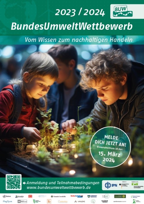 Der 34. BundesUmweltWettbewerb 2024 beginnt!: VBIO